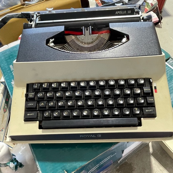 Other | Vintage Typewriter By Royal Model Apollo 1 In Case Still Like ...